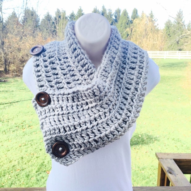 Multi-way 3-button Scarf-crochet Pattern - Etsy