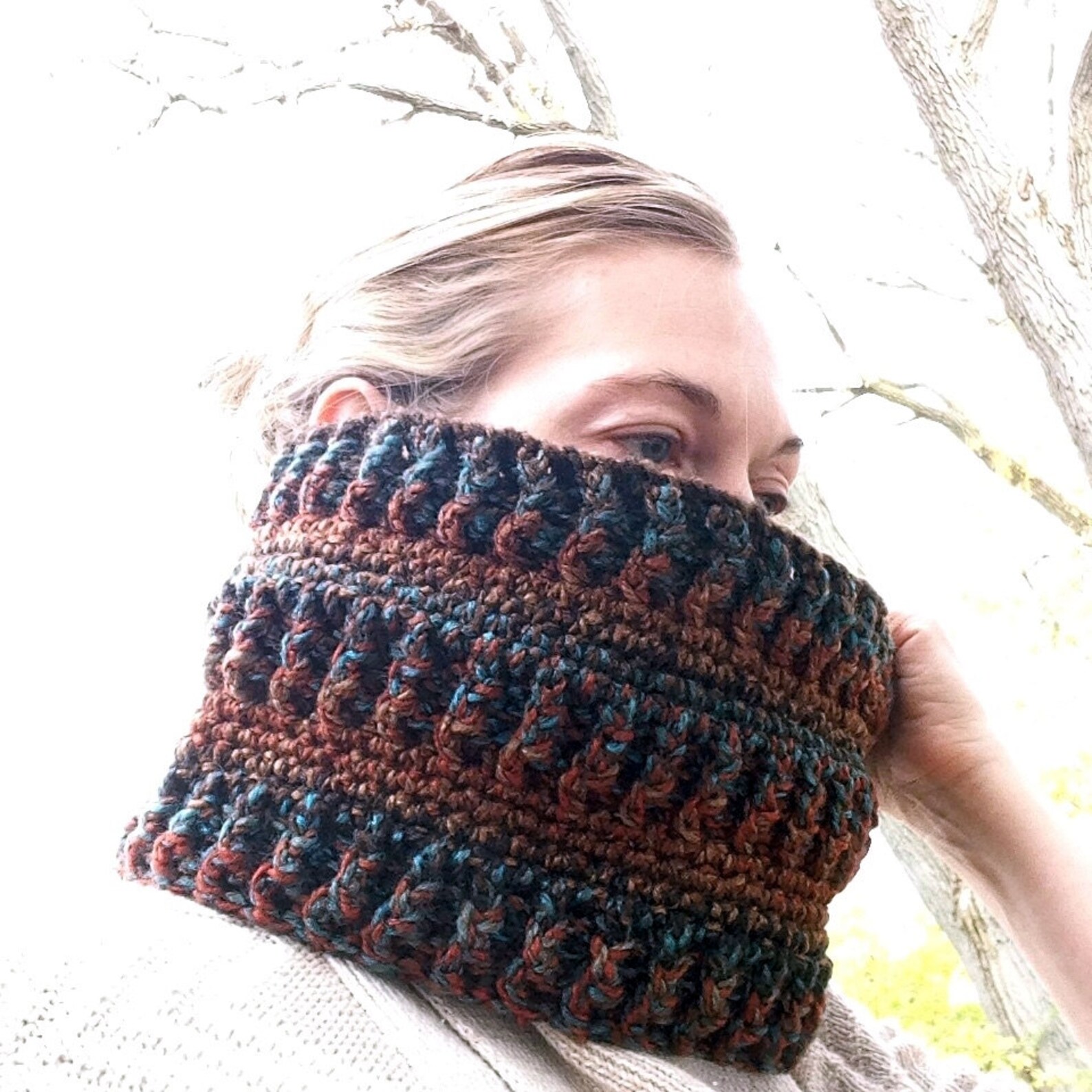 Woodlands Cowl - Crochet Pattern - Etsy