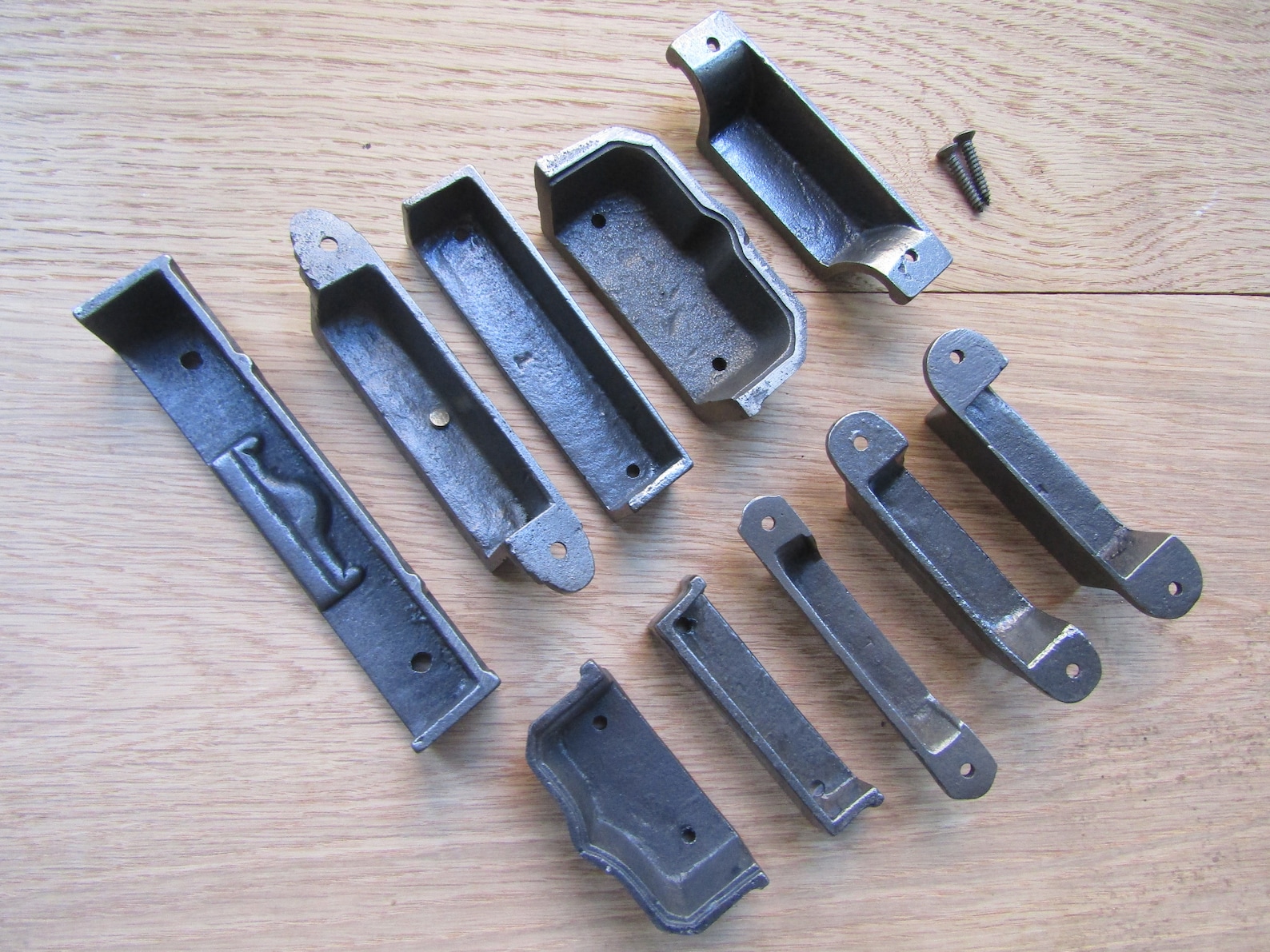 Cast Iron Rustic RIM LOCK KEEP Latch Striker Plate Door Keeps Vintage ...