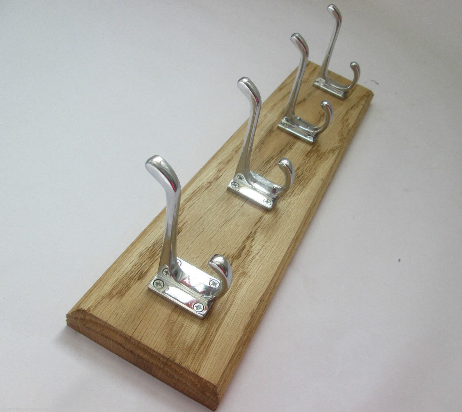 UK Handmade Solid Oak Wood Rustic Wooden Wall Mounted Hat and | Etsy