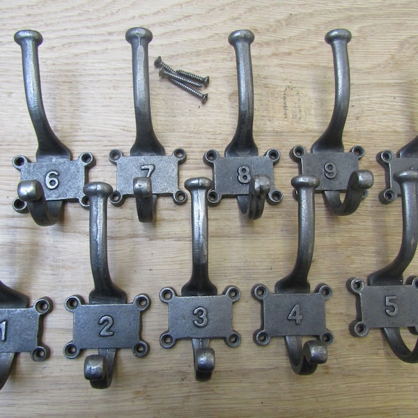 Numbered Hooks - Etsy