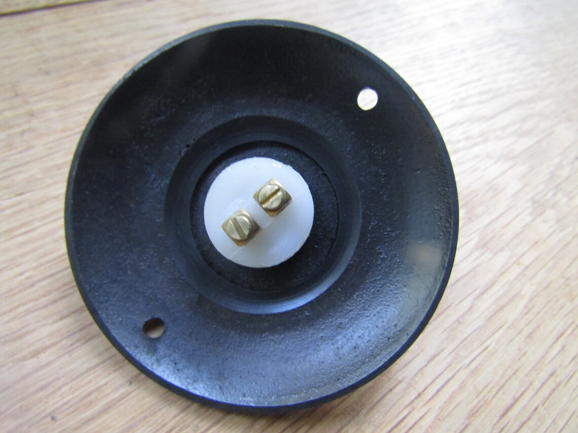 SOLID BRASS Door Bell Push Vintage Victorian Antique Hard Wired Front ...