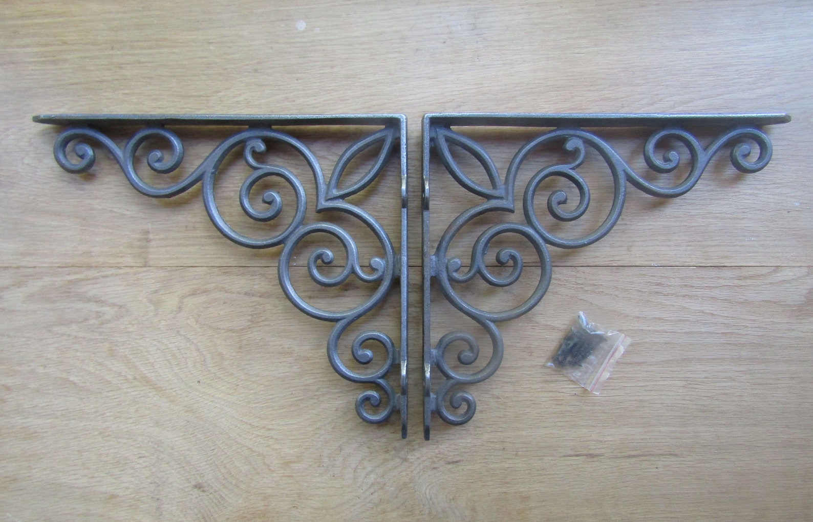 PAIR of PALACE SCROLL Cast Iron Antique Old Rustic Vintage - Etsy UK