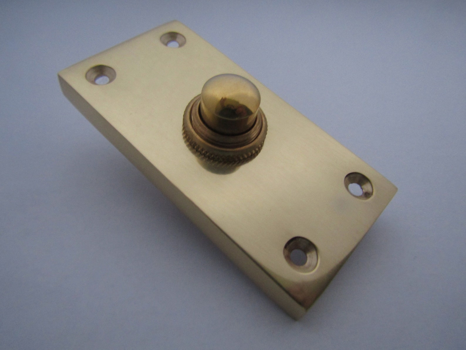 SOLID BRASS Door Bell Push Vintage Victorian Antique Hard Wired Front ...