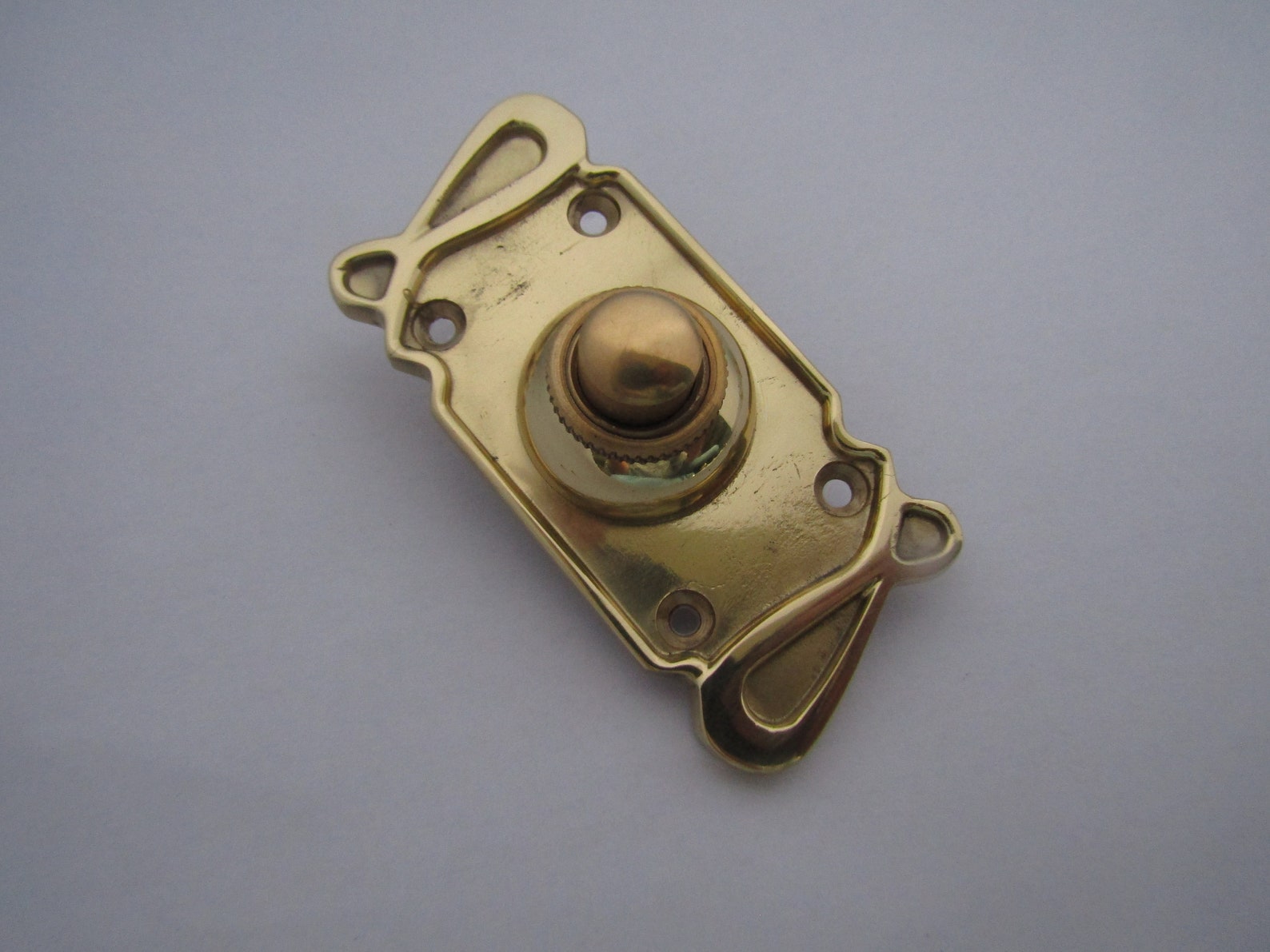 SOLID BRASS Door Bell Push Vintage Victorian Antique Hard - Etsy UK