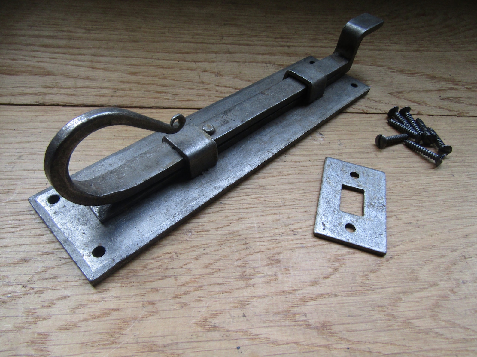 RAT TAIL CURLY Door Bolt Hand Forged Blacksmith Traditional - Etsy UK