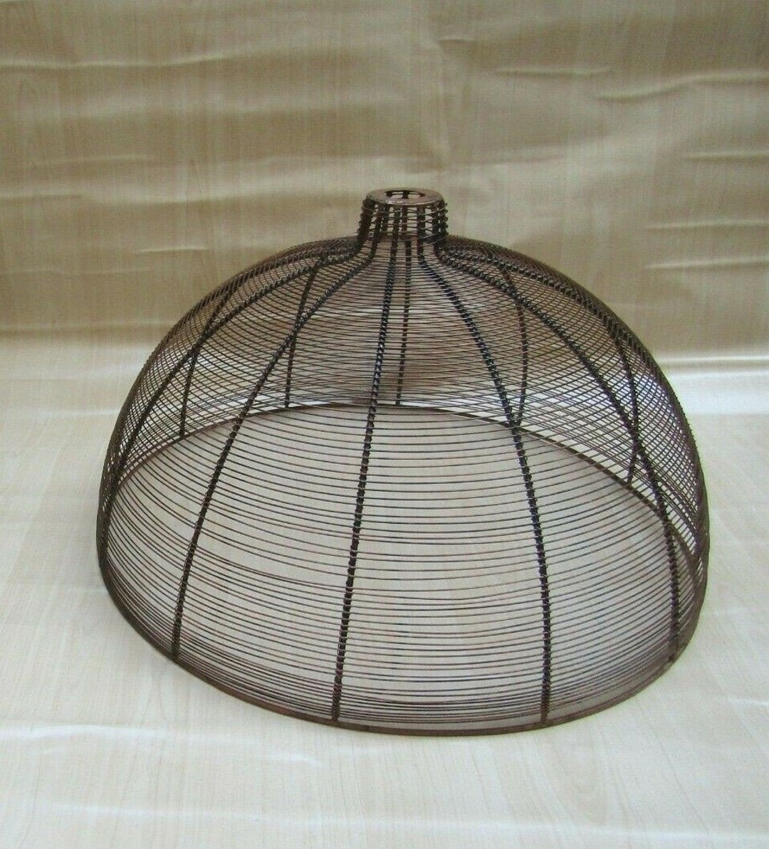 LARGE 20 Inch Metal Wire Light Shade Industrial Rustic Vintage Retro ...