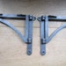 PAIR of TABLE LEAF Swivel Brackets Folding Fold Down Drop Worktop Shelf ...
