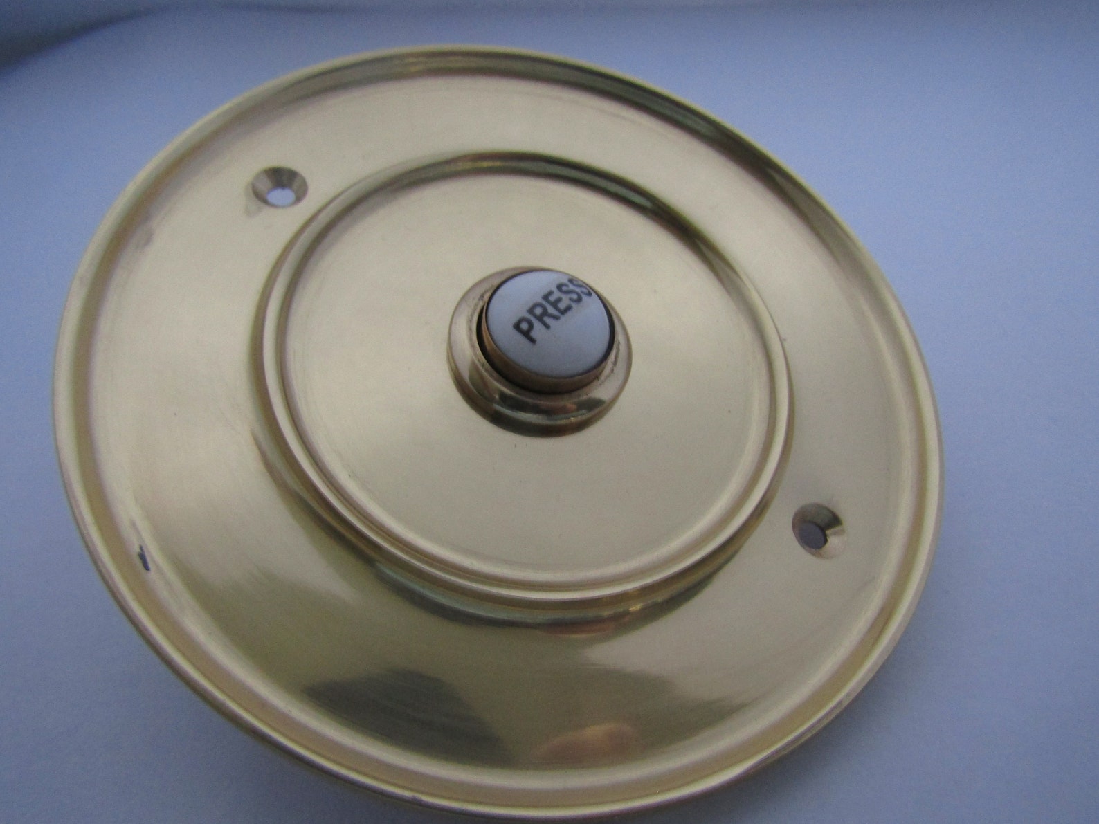 SOLID BRASS Door Bell Push Vintage Victorian Antique Hard | Etsy