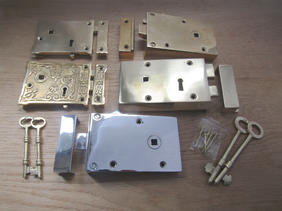 SOLID BRASS Traditional Old English Vintage Victorian Style Box Rim ...