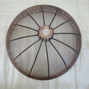 LARGE 20 Inch Metal Wire Light Shade Industrial Rustic Vintage Retro ...