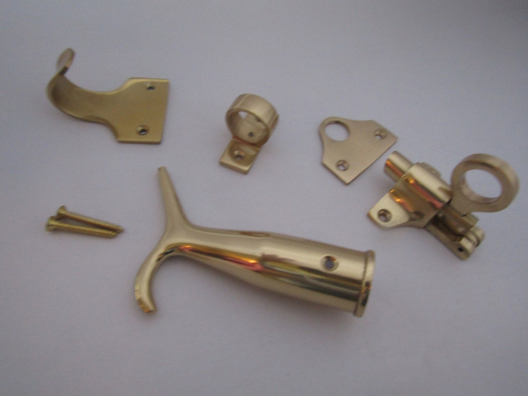 SOLID BRASS Victorian Vintage Old English Style Window Sash Fittings ...