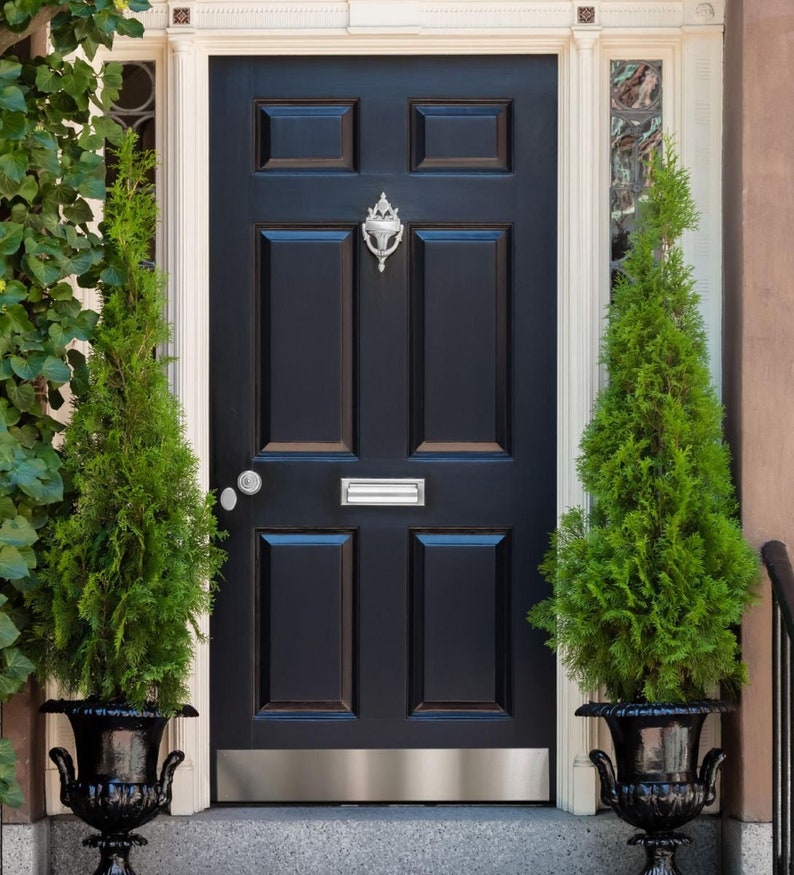 BRITISH MADE DOOR Kick Plate Satin Stainless Steel Repair Plate Door ...