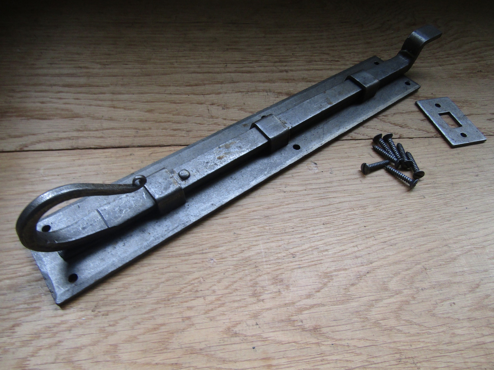 RAT TAIL CURLY Door Bolt Hand Forged Blacksmith Traditional - Etsy UK