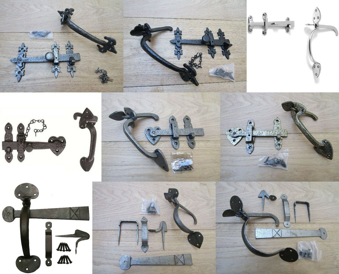 HAND FORGED SUFFOLK Latch Wrought Iron Cottage Thumb Door Latch Old ...