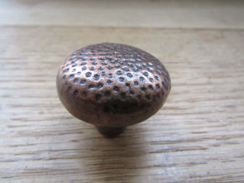 CAST IRON ANTIQUE Copper Kitchen Cabinet Cupboard Drawer Knob Pull ...