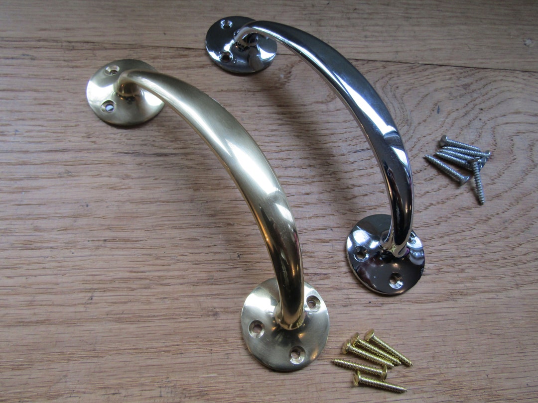 VICTORIAN BOW HANDLE Traditional Vintage Old Style Door Pull Handles ...