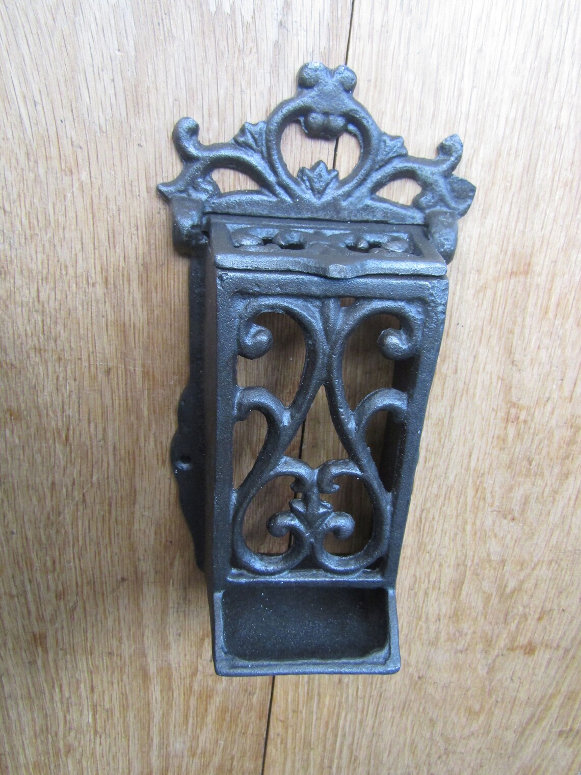 MATCHBOX HOLDER Rustic Vintage Old Victorian Style Cast Iron | Etsy
