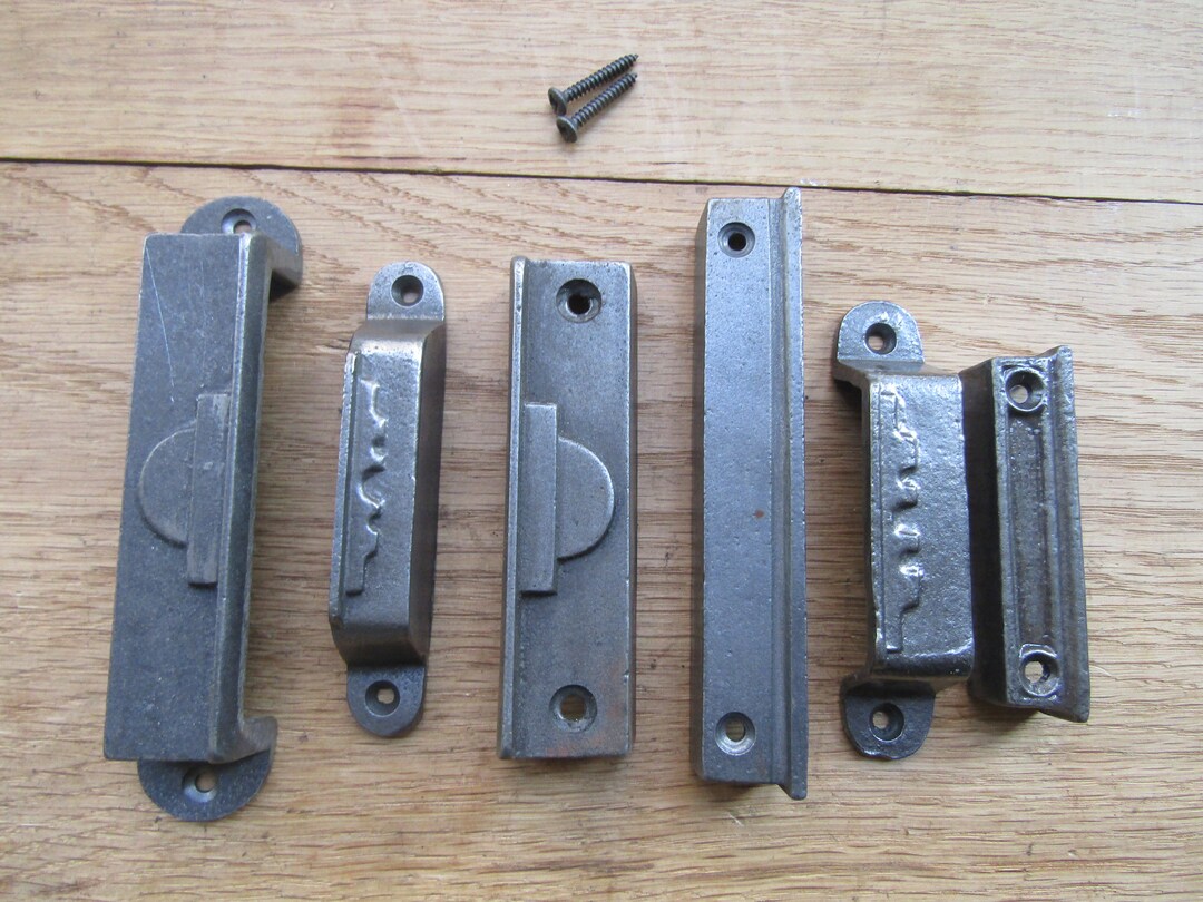 Cast Iron Rustic RIM LOCK KEEP Latch Striker Plate Door Keeps Vintage ...