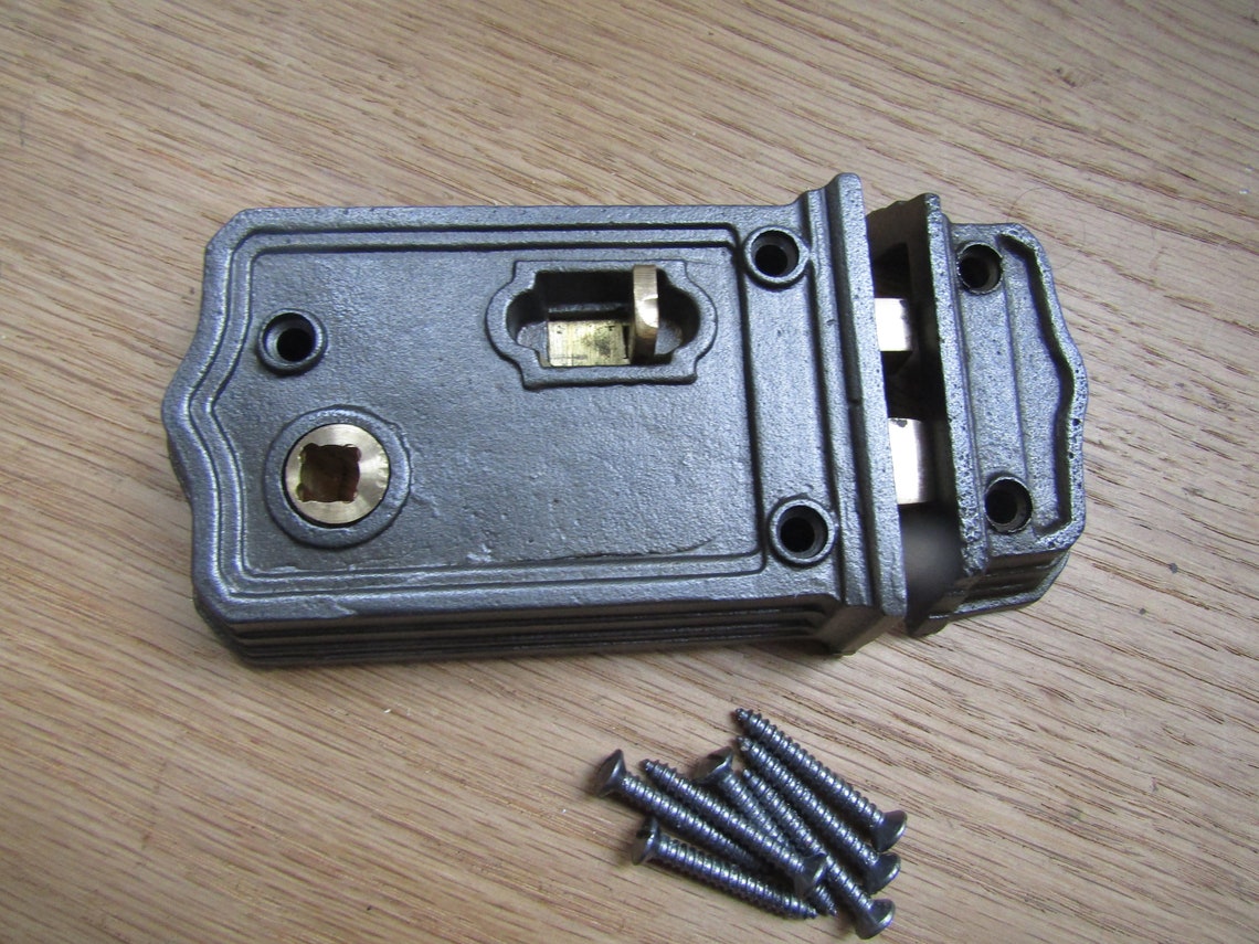 SOLID CAST IRON Door Lock Latch Traditional Old Fashion Repro - Etsy UK