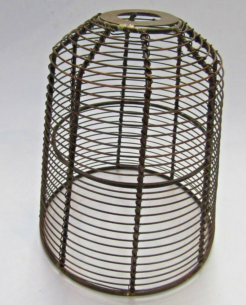 Wire Lampshade Industrial Rustic Vintage Retro Old Ceiling Pendant ...
