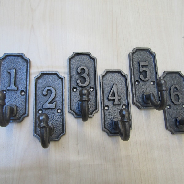 Numbered Hooks - Etsy