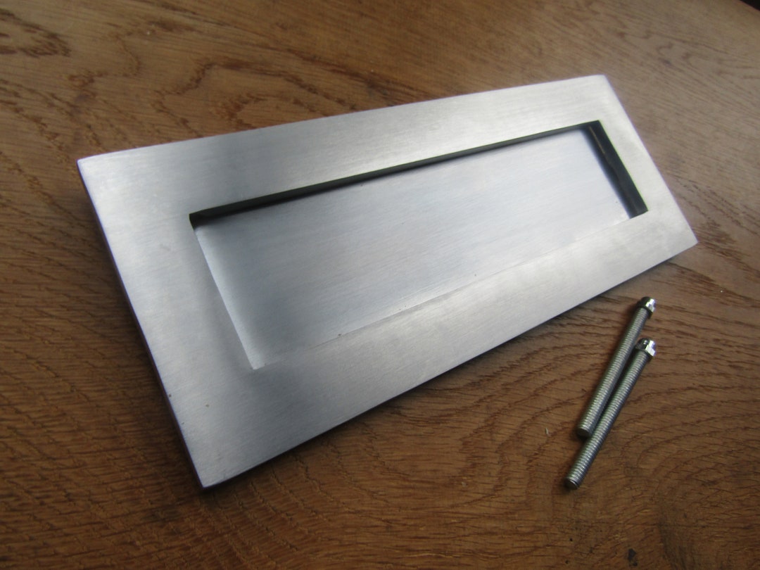 Postal Letter Plate Flap Sprung SOLID BRASS Letter Box Post Plate Cover ...