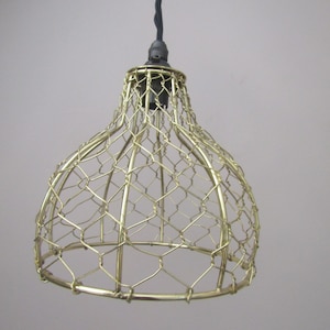 Wire Lampshade Industrial Rustic Vintage Retro Old Ceiling Pendant ...