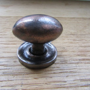 CAST IRON ANTIQUE Copper Kitchen Cabinet Cupboard Drawer Knob Pull ...