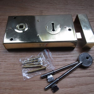 Traditional Retro Old English 1920s Victorian Style Rim Lock Sash Lock ...