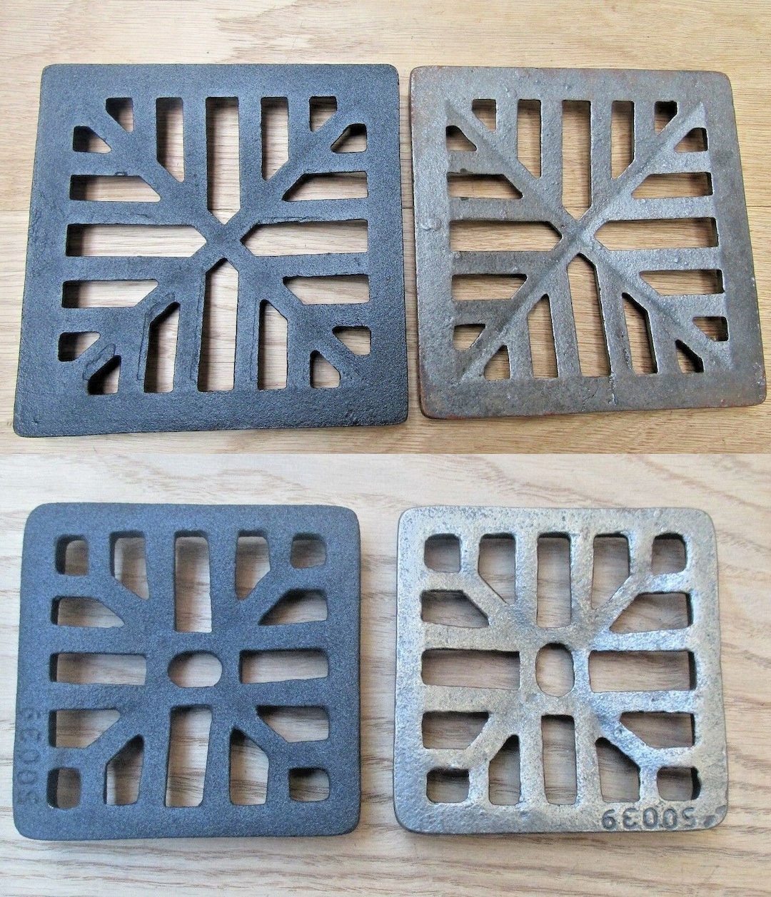 SQUARE Cast Iron Gully Grid Driveway Drain Cover Drainage Guard Gutter ...