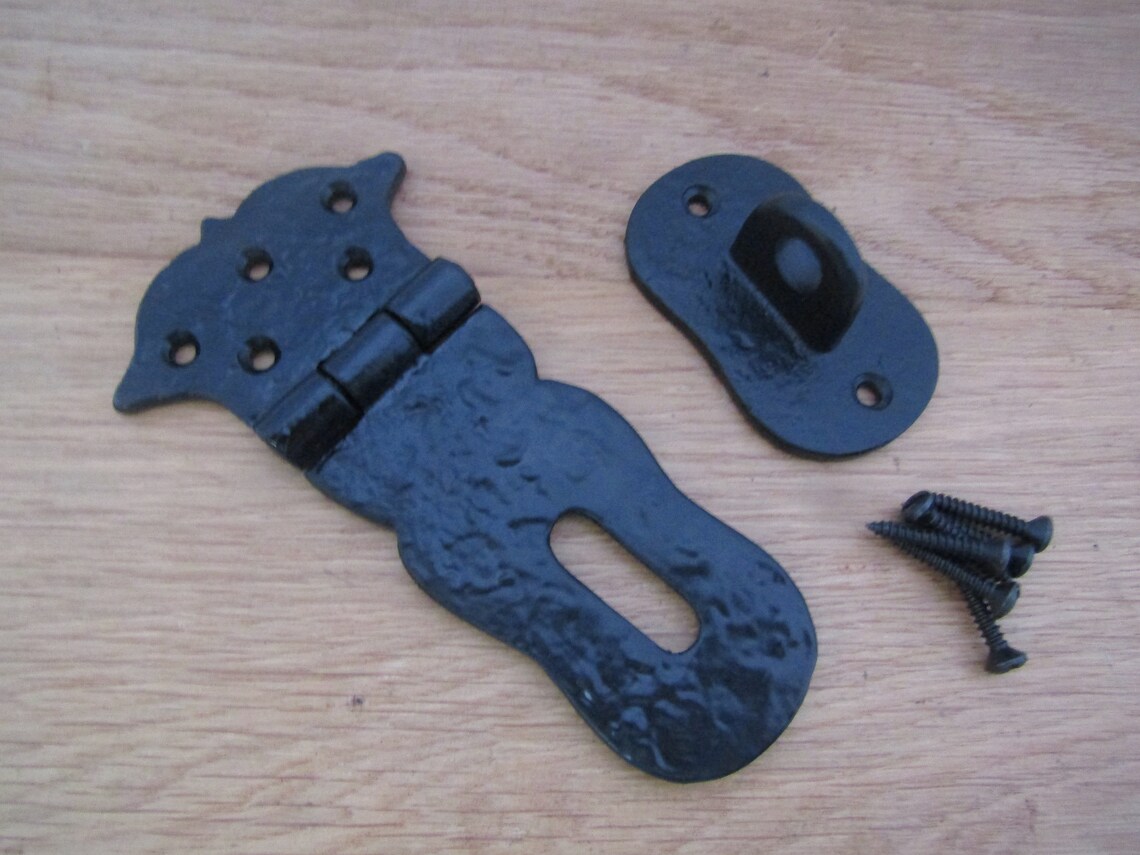 CAST IRON Rustic Vintage Old Style Safety Hasp and Staple - Etsy