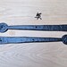 PAIR of HINGE FRONTS Cast Iron Vintage Rustic Old English Country ...