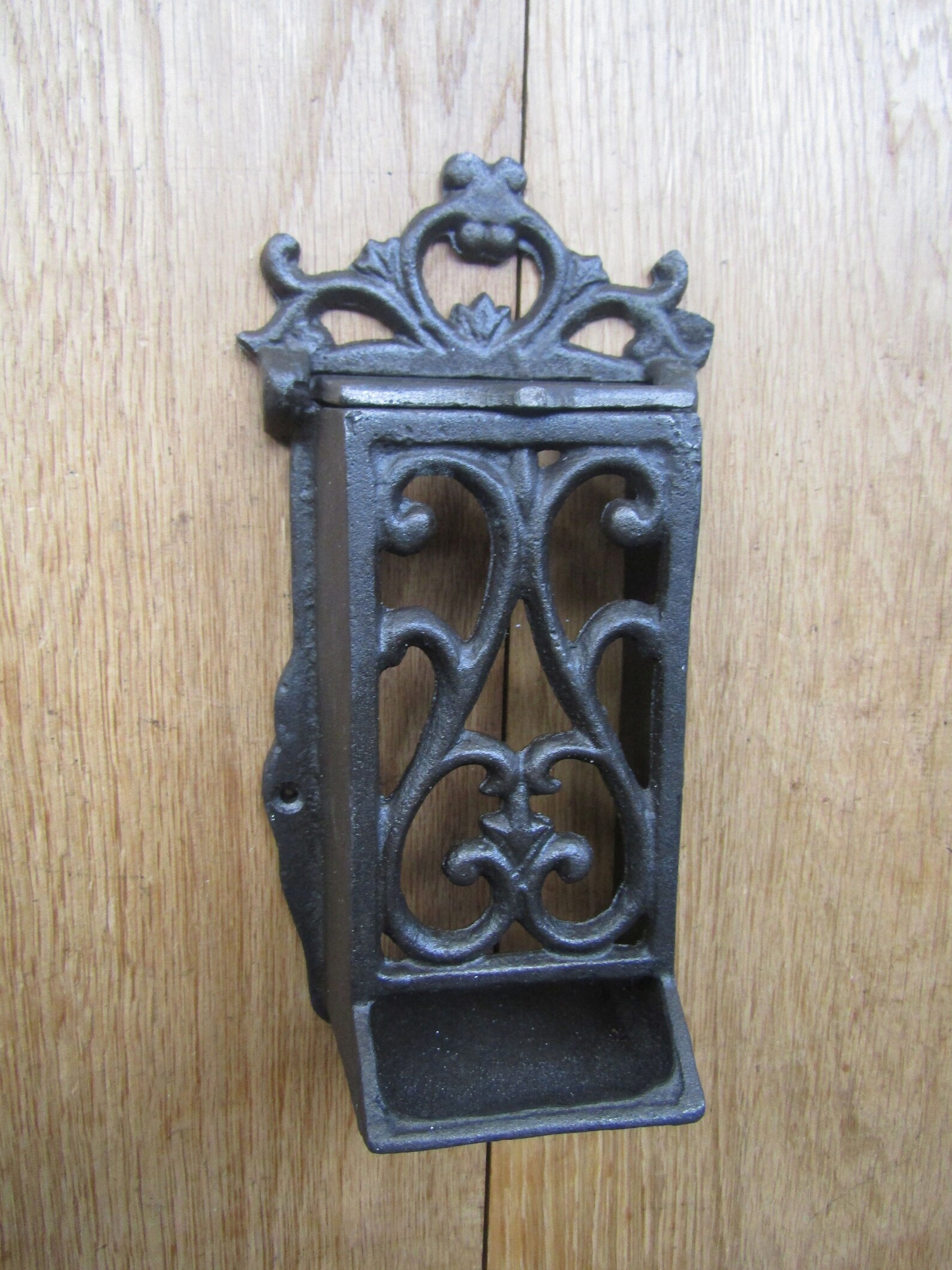 MATCHBOX HOLDER Rustic Vintage Old Victorian Style Cast Iron | Etsy