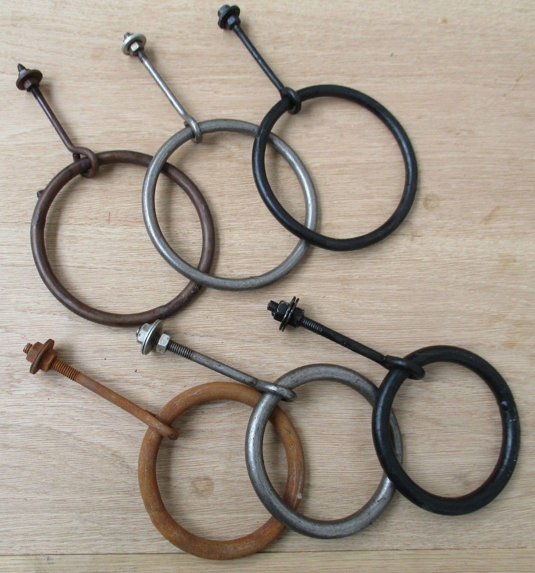 RING SHACKLE Manger Bed Vintage Rustic Cast Iron Gate Barn Stable Door ...