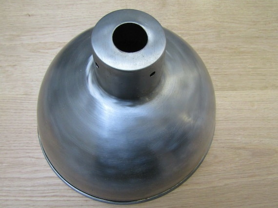 Home & Living 10/250cm Rustic POLISHED STEEL ceiling light Shade Round ...