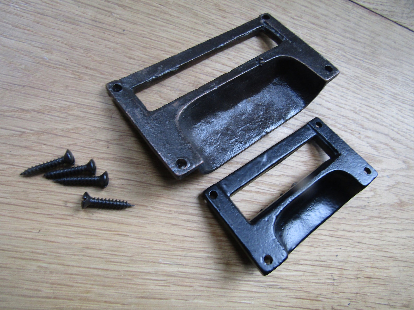 CAST IRON Card Frame Holders Rustic Vintage Retro Drawer Plan | Etsy