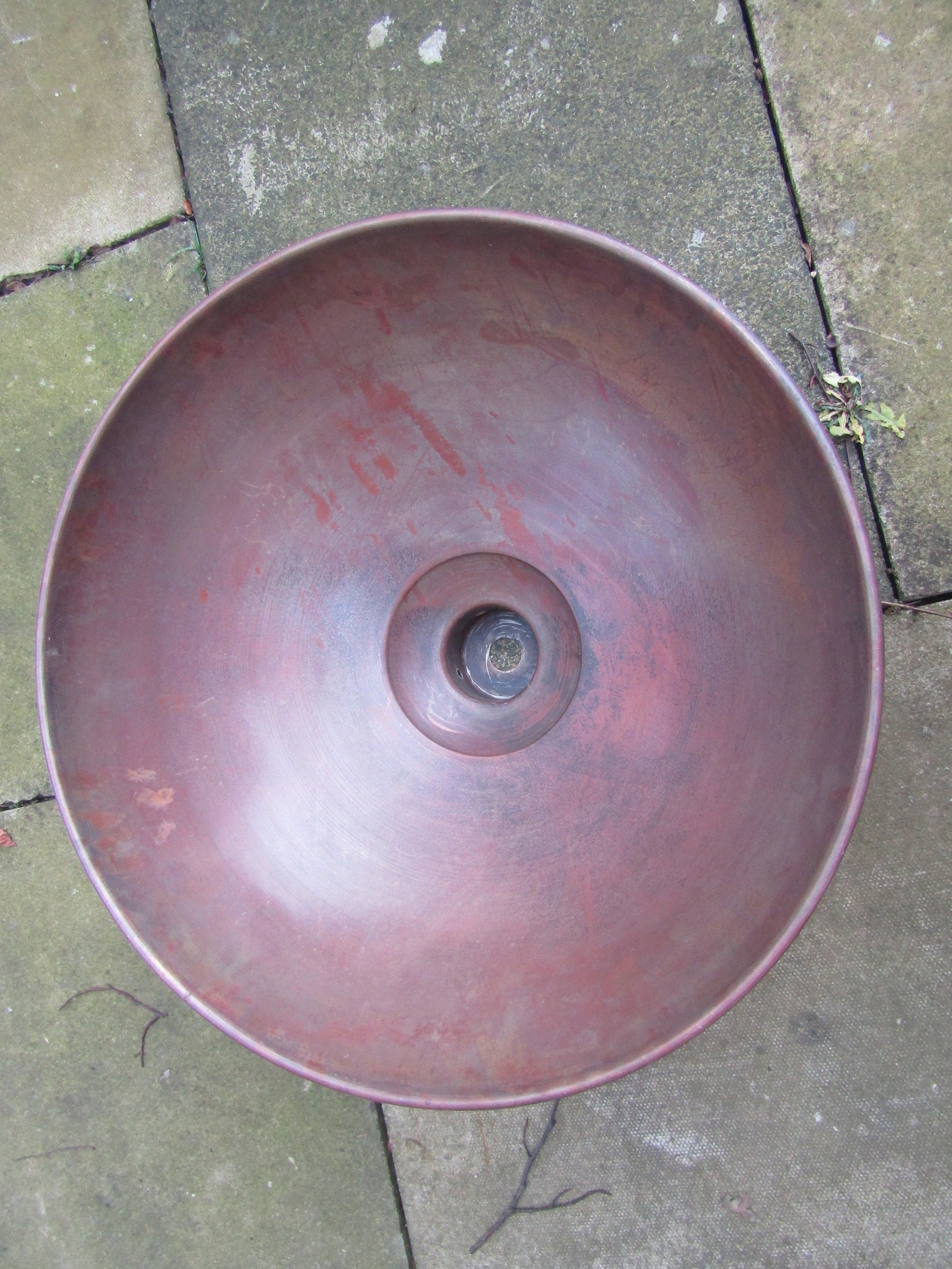 24"/600mm Large ANTIQUE COPPER Ceiling Light Shade Round Industrial ...