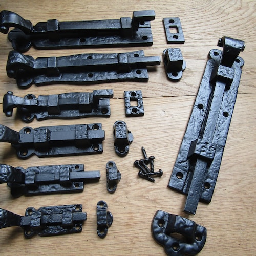 BLACK ANTIQUE Tower Bolt Traditional Vintage Door Slide Bolt - Etsy