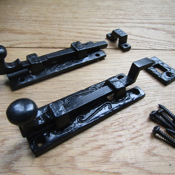 Antique Door Bolt Black - Etsy