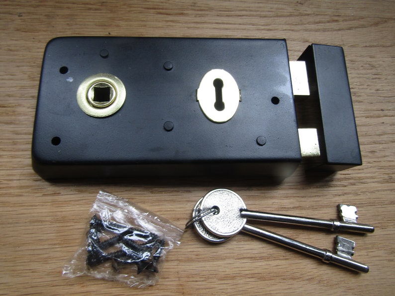 Traditional Retro Old English 1920s Victorian Style Rim Lock Sash Lock ...