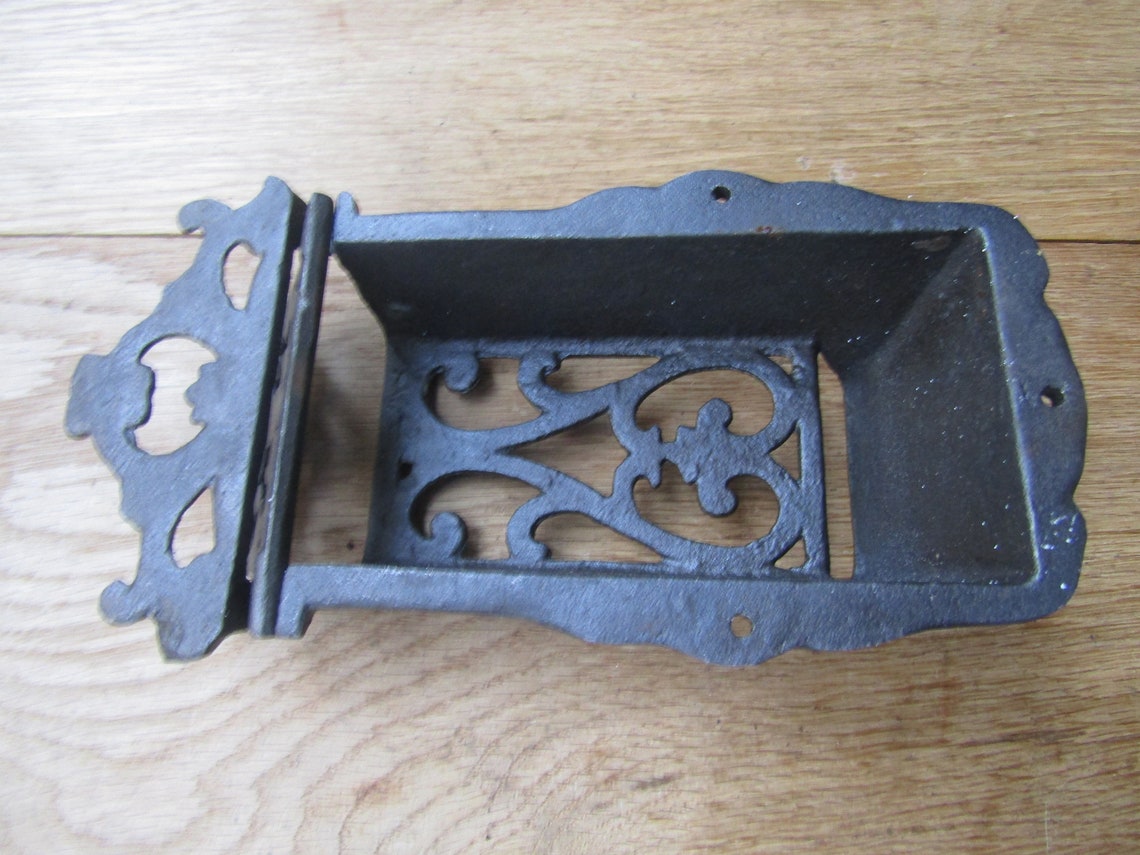 MATCHBOX HOLDER Rustic Vintage Old Victorian Style Cast Iron | Etsy