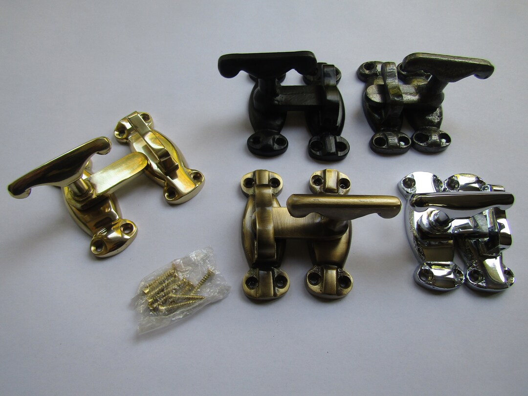 CUPBOARD TEE LATCH Catch Rustic Vintage Old English Antique Style ...