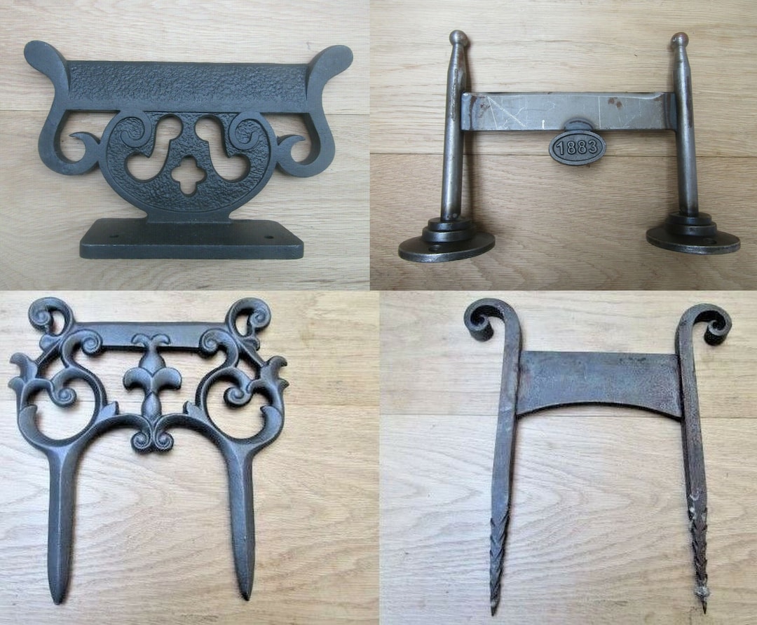 BOOT SCRAPER Rustic Iron Victorian Style Vintage Garden Mud Boot ...