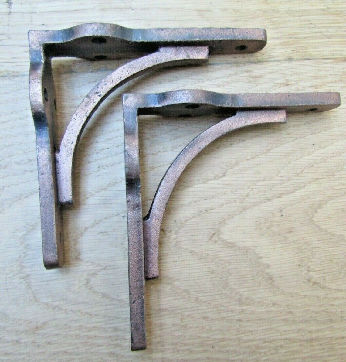 PAIR of ANTIQUE COPPER Cast Iron Gallows Railway Ironbridge - Etsy