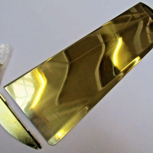 INTERIOR INNER FLAP Letter Box Tidy in 3 Finishes Polished Brass Satin ...