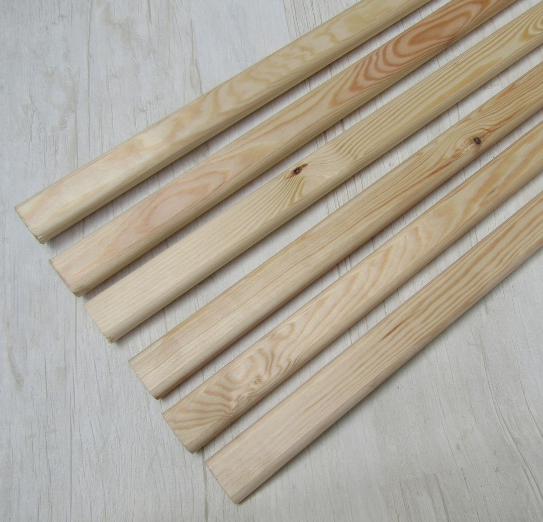 PACK OF 6 Laths Wooden Batons Rod Traditional Kitchen Pulley Victorian ...