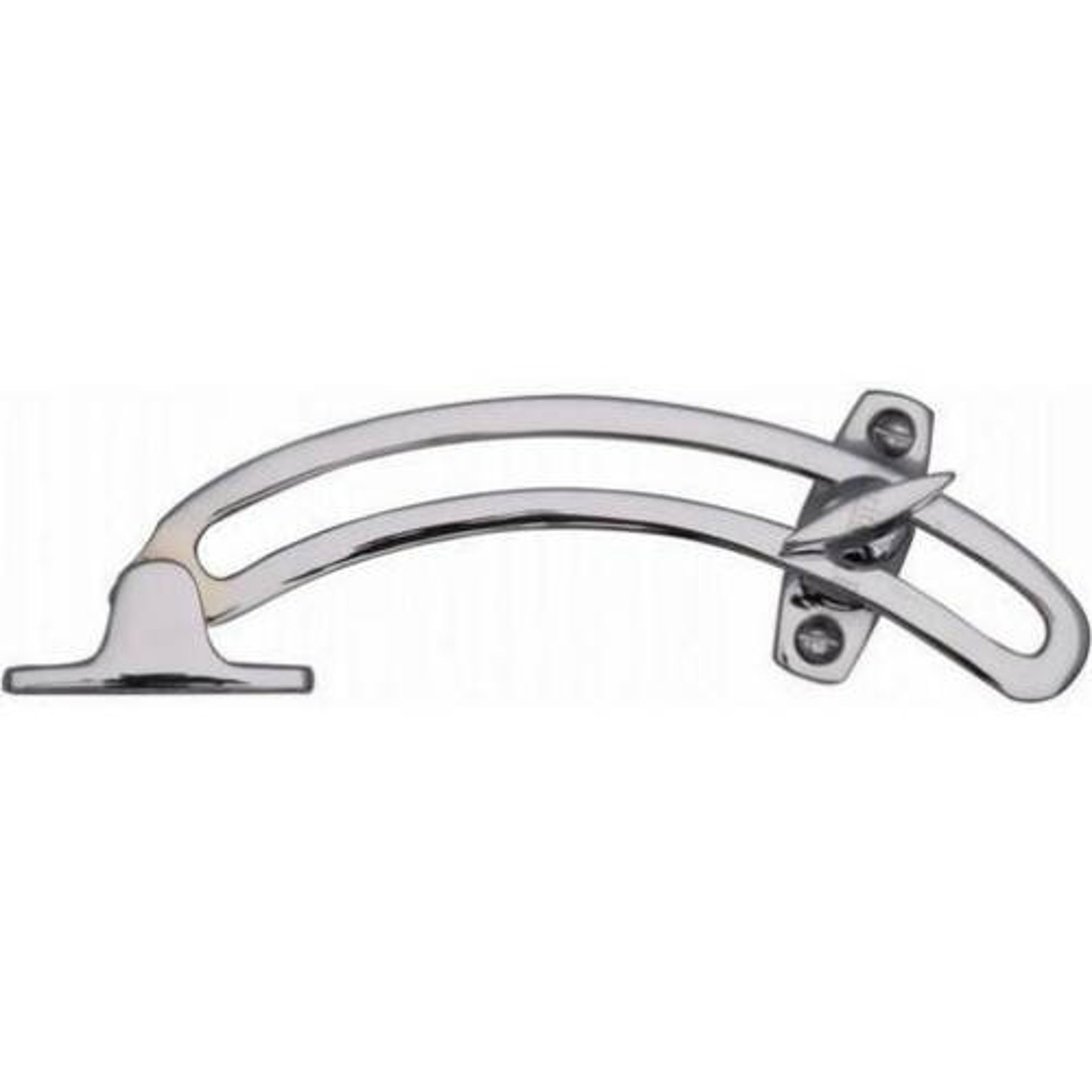 Solid Brass Adjustable Locking Curved Quadrant Fanlight Restrictor ...