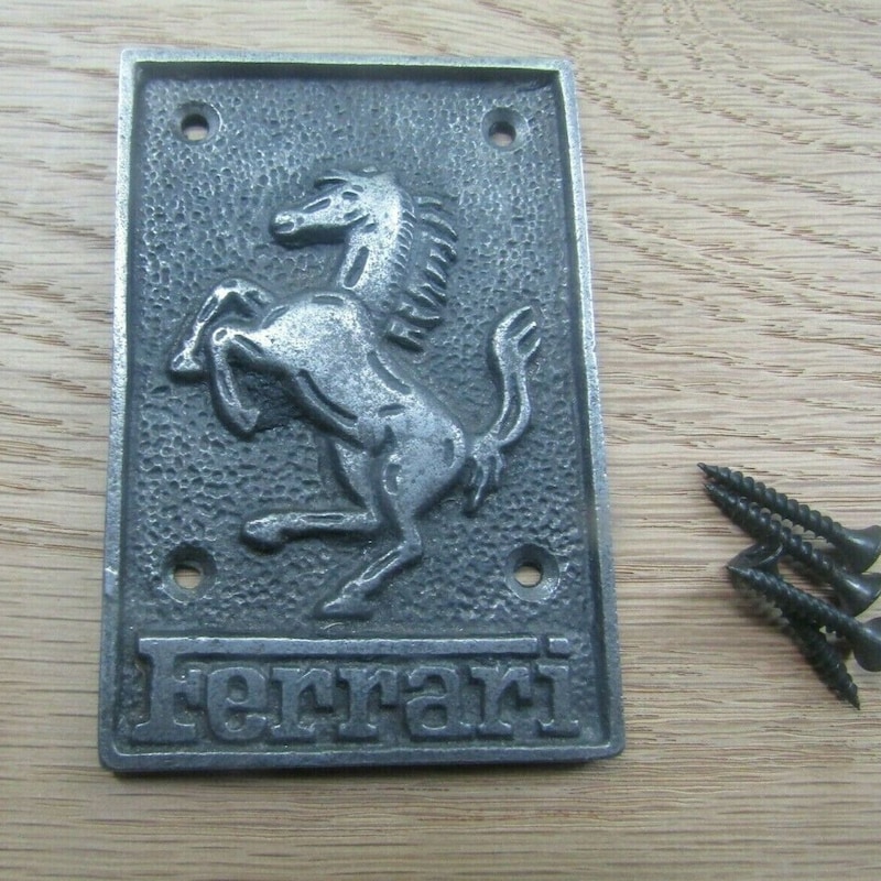Ferrari Plaque - Etsy UK
