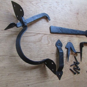 HAND FORGED SUFFOLK Latch Wrought Iron Cottage Thumb Door Latch Old ...